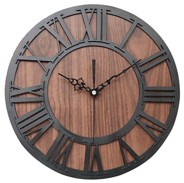 Dark Wood Clock