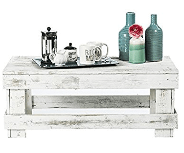 15 Affordable Farmhouse Coffee Table White & Rustic Wood +5 decor tips