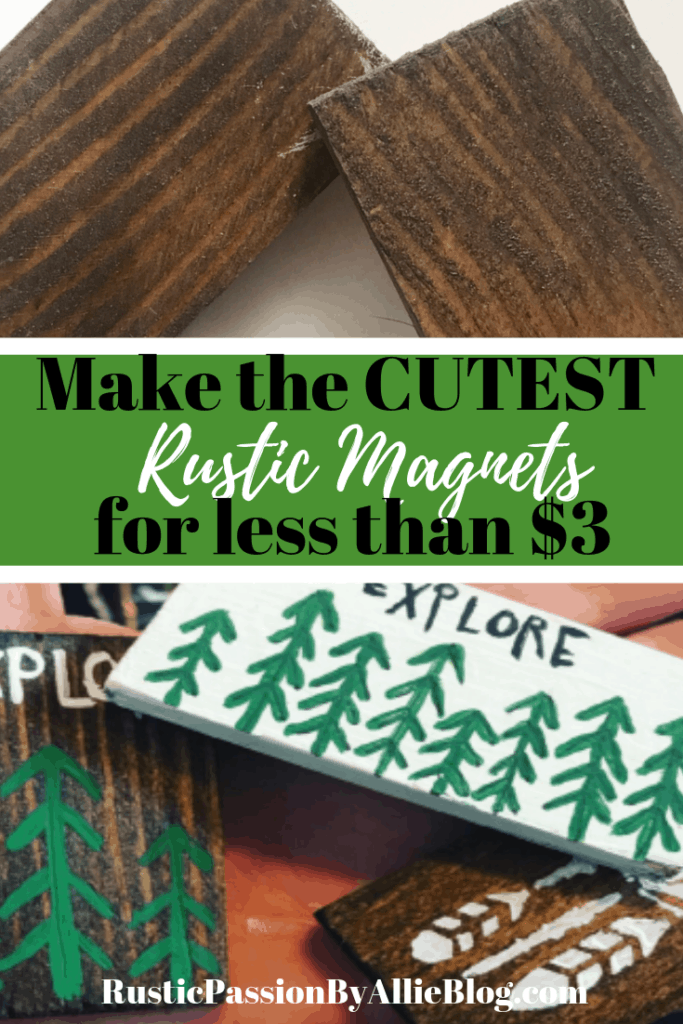 Learn how to make these DIY Wood Magnets for only $3.