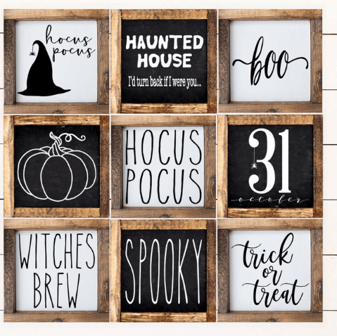 10 of the cutest DIY Halloween Signs you NEED to make.